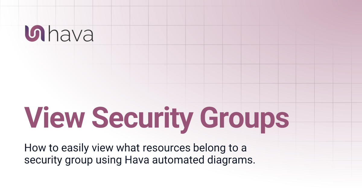 View Security Groups | Documentation
